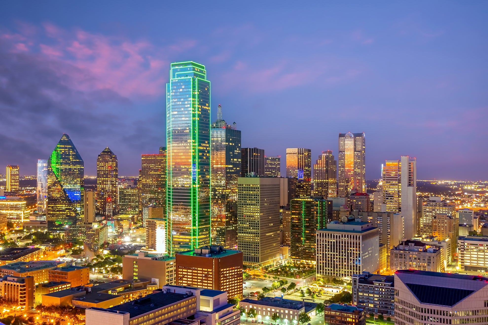 Dallas Skyline Wall Art - Stunning high-resolution poster of the citys