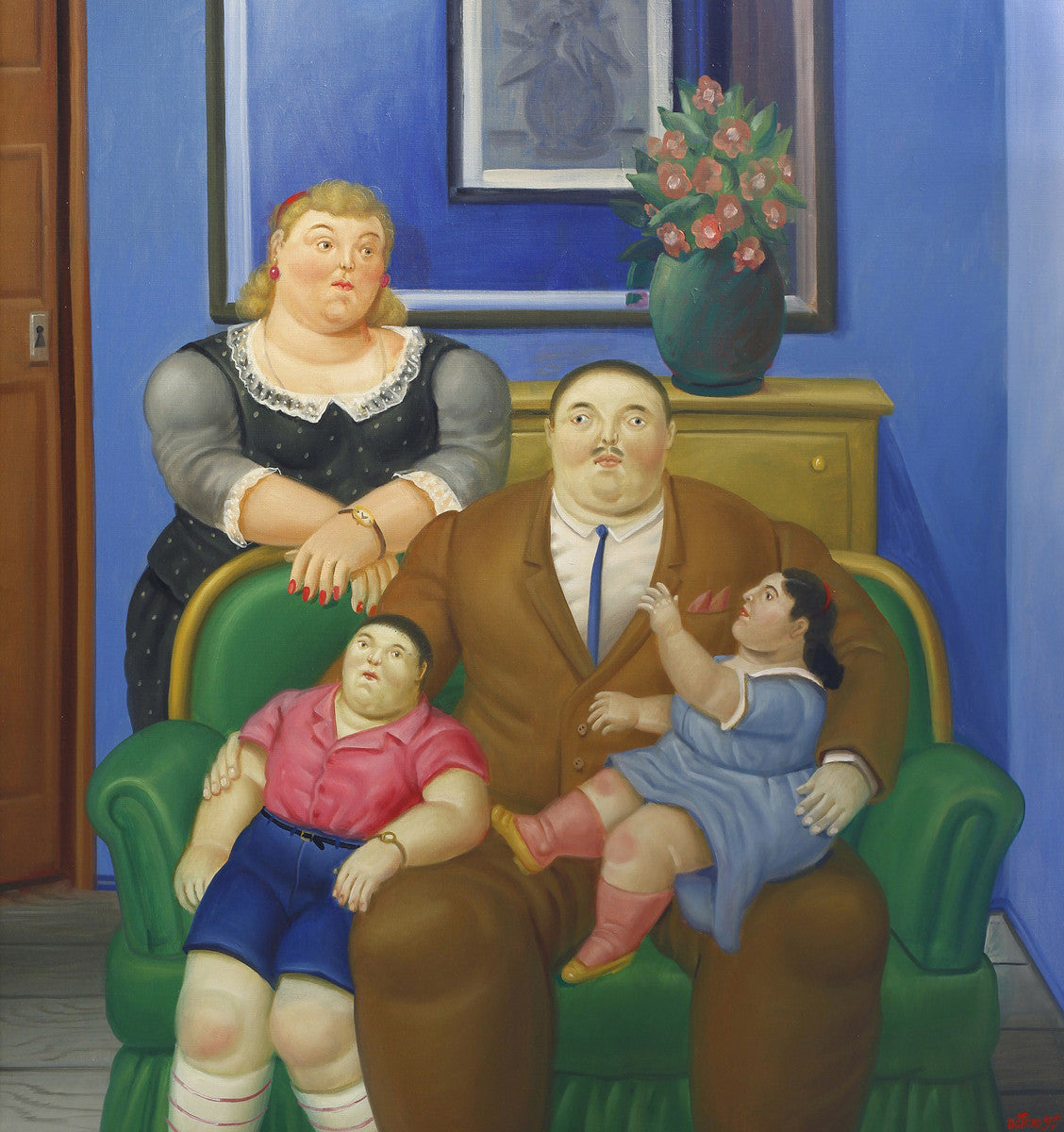 Fernando Botero - Family (1995) Canvas & Poster Wall Art | Get Custom Art