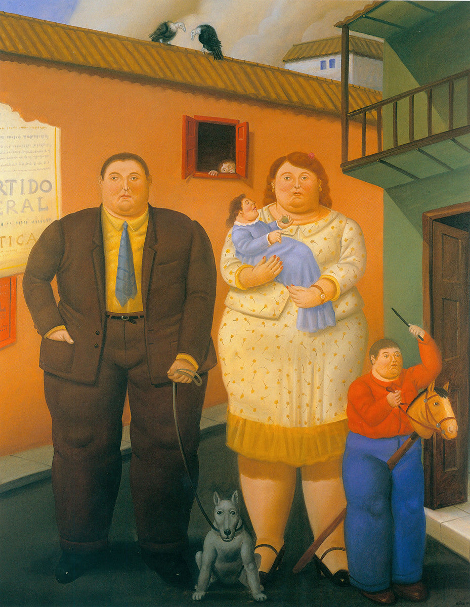 Fernando Botero - Family Canvas & Poster Wall Art | Get Custom Art